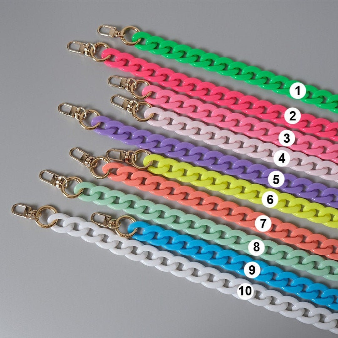 A Piece of Acrylic Chain Purse Chain Metal Strap Handle Plastic Handles ...