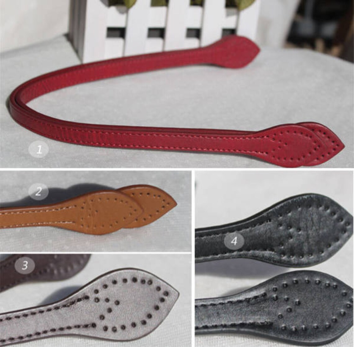 A Pair of Purse Handle PU Leather Strap for Bag Leather | Etsy