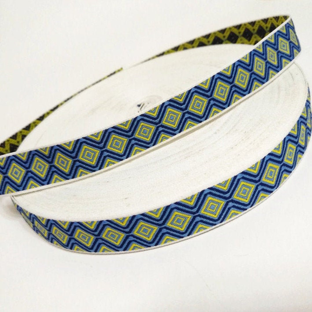 1 Yard Geometric Jacquard Ribbon Geometric Woven Trim Border - Etsy