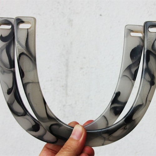 A Pair of Acrylic Purse Handles Resin Handbag Handles - Etsy