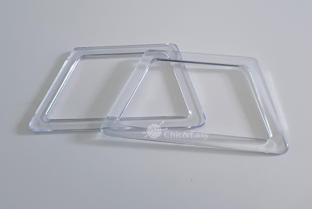 A Pair of 18cm Acrylic Handles for Bag, Handcraft Material for Handbag ...