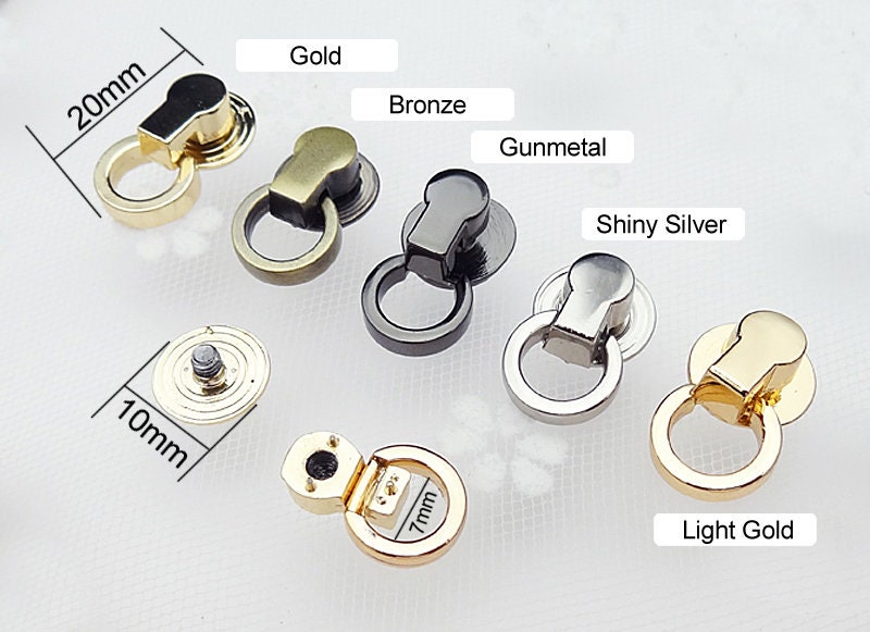 4pcs Belt Screw Bag Purse Rings Heavy Duty Gate Ring Round - Etsy