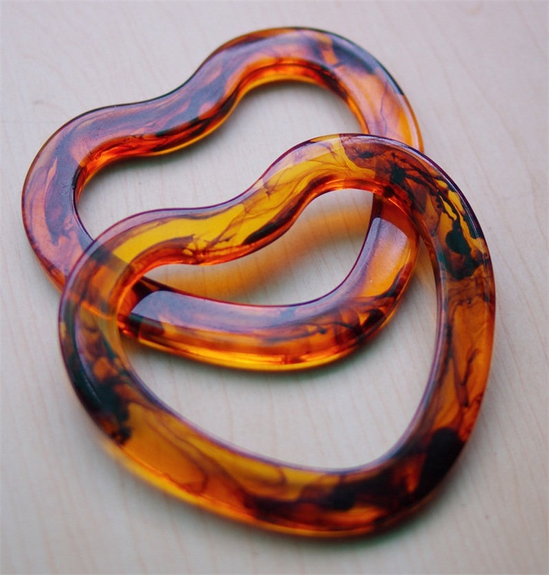 A Pair of 12cm Acrylic Plastic Handles for Bag Handcraft | Etsy