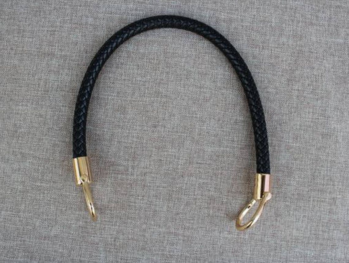 A Piece of Black Purse Handle PU Leather Strap for Bag and - Etsy