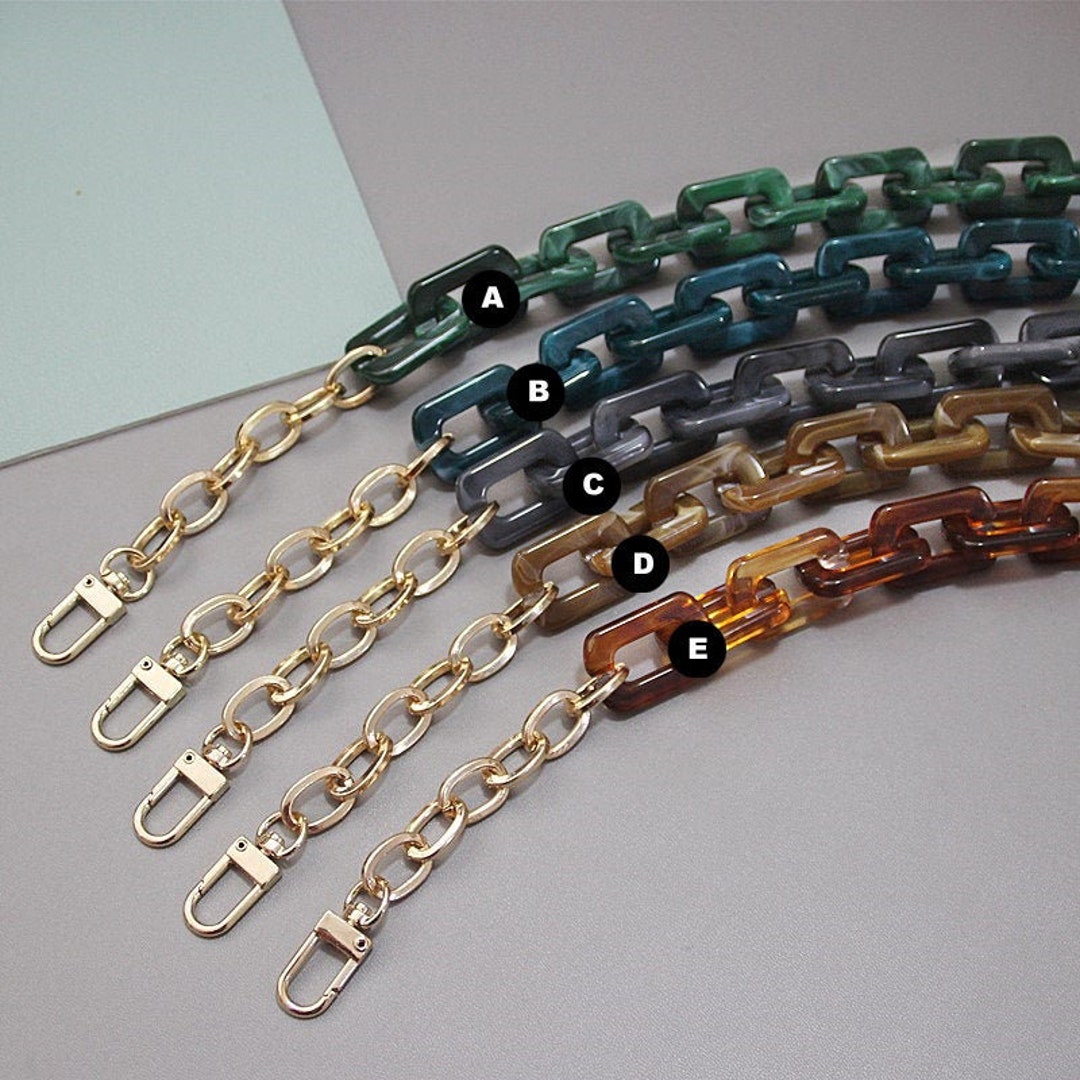 A Piece of Acrylic Chain Purse Chain Metal Strap Handle Plastic Handles ...