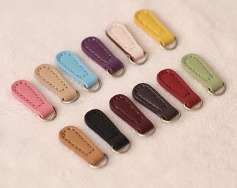 Leather Zipper Pull - Etsy