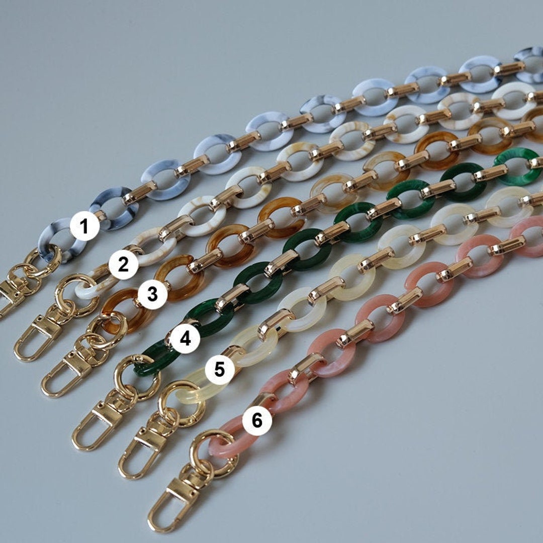 A Piece of Acrylic Chain Purse Chain Metal Strap Handle Plastic Handles ...