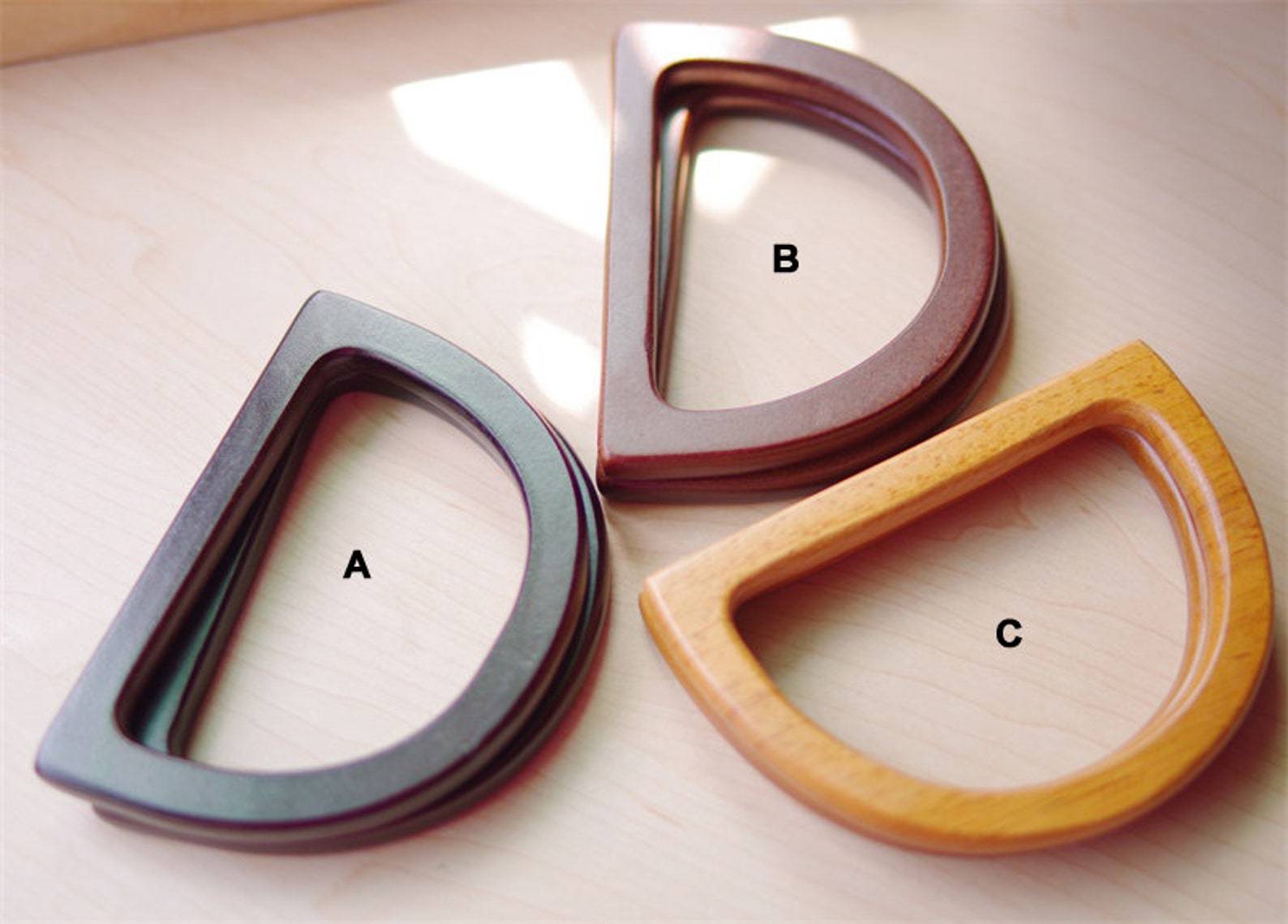 A Pair of 12cm Wooden Handles for Bag Handcraft Material for - Etsy