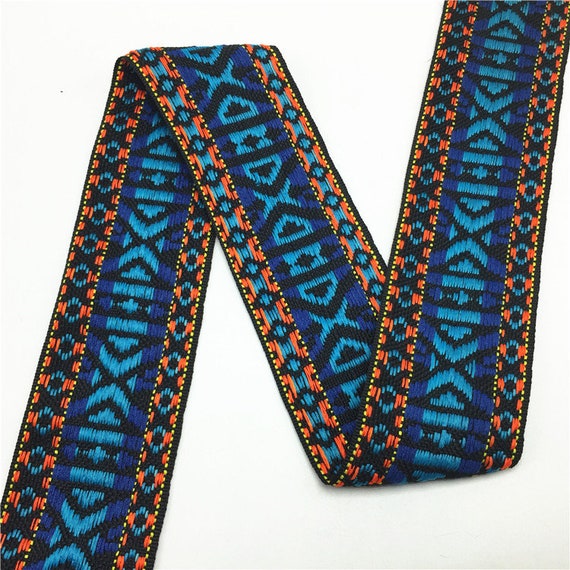 1 Yard Geometric Jacquard Ribbon Geometric Woven Trim Border | Etsy