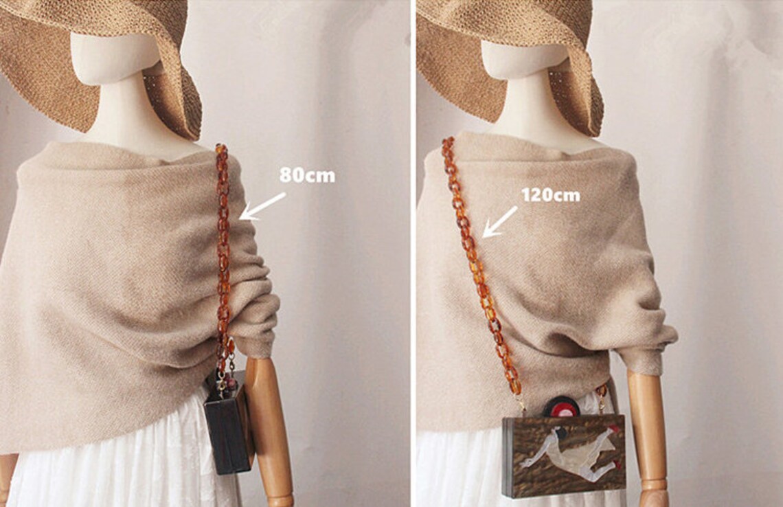 A Piece of Acrylic Chain Purse Chain Metal Strap Handle - Etsy