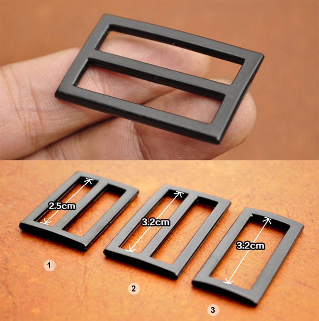 4pcs Black Rectangle Strap Sliders Rings Finding for Handmade - Etsy