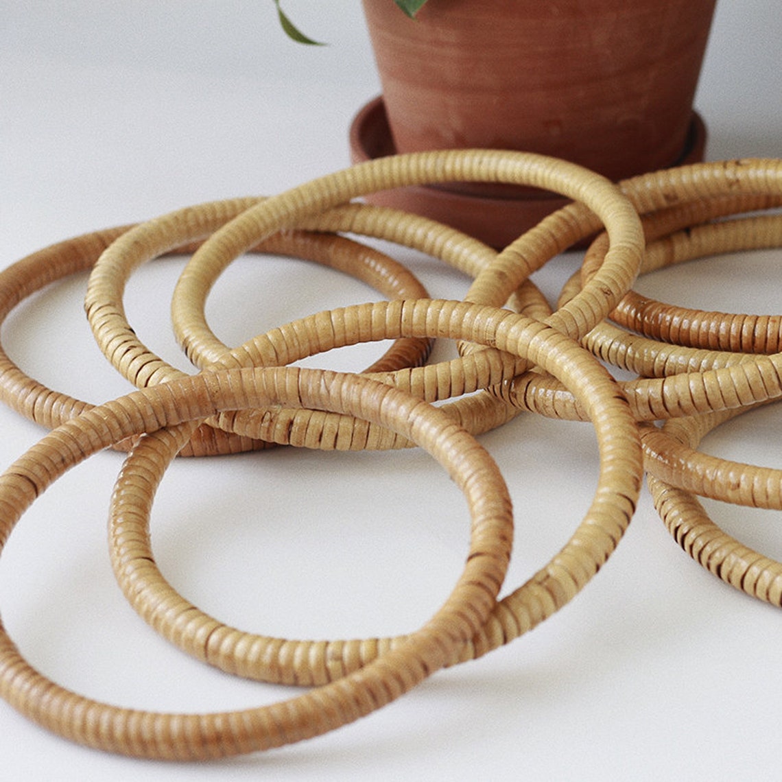 A Pair of 15cm Bamboo Handles for Bag Wooden Handcraft | Etsy