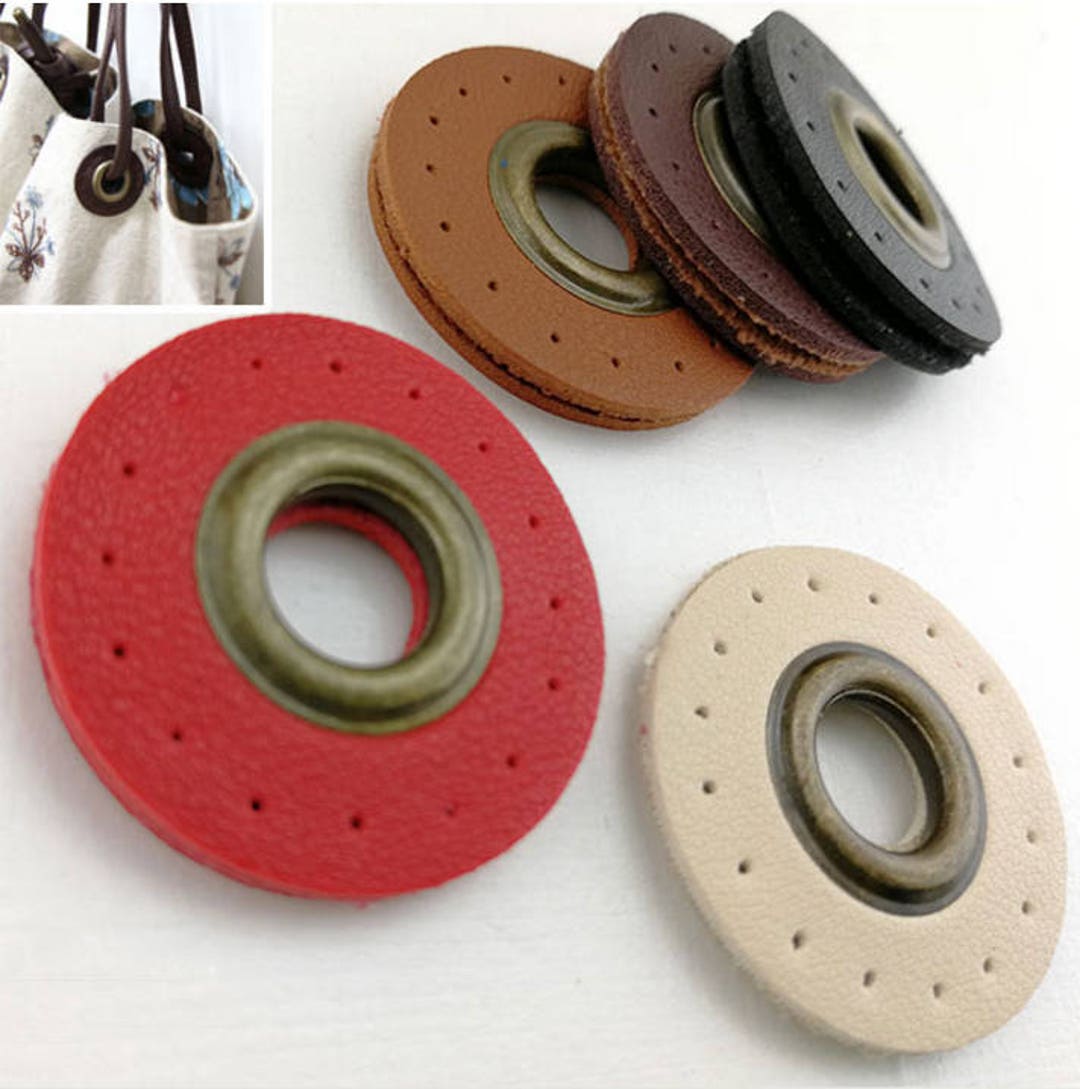 A Set 2 Pcs High Qaulity D-ring With Genuine Leather Tab Attachment ...