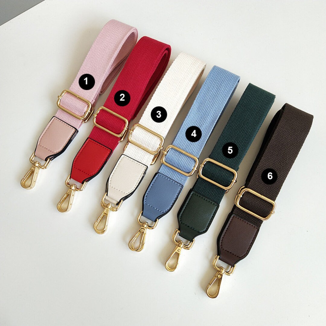 Adjustable Canvas Straps Cross Body Cotton Webbing Strap Leather Bag ...