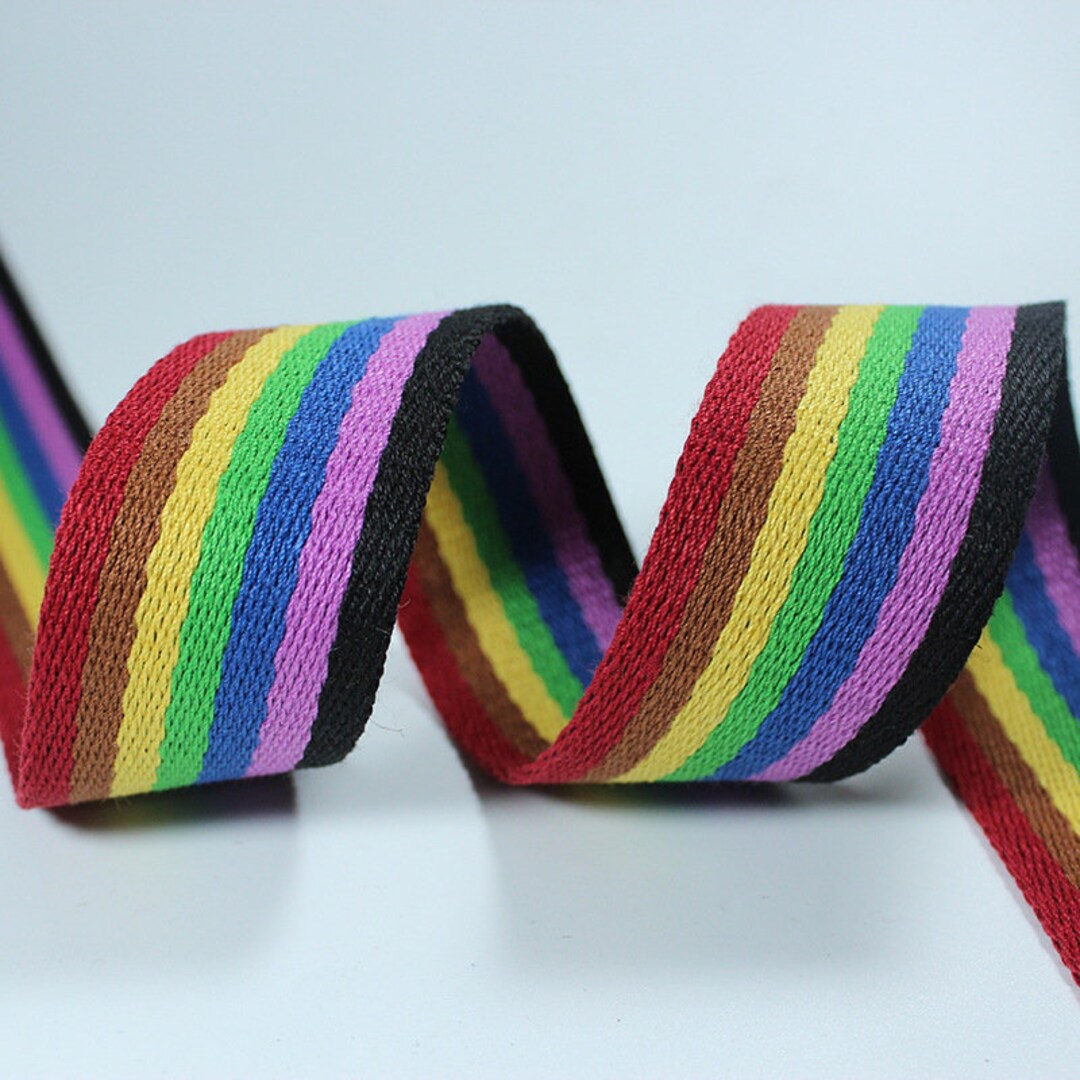 1.5" Wide Striped Polyester Cotton Webbing Bag Handles, Bag Strap for ...
