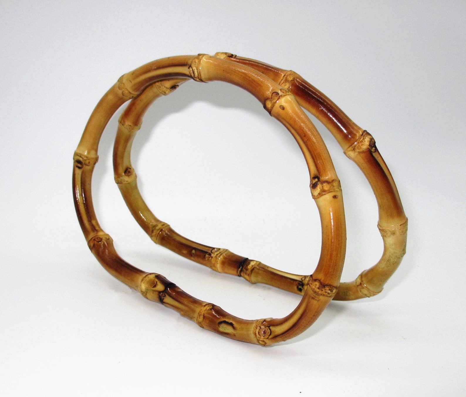 A Pair of 15cm Bamboo Handles for Bag Wooden Handcraft - Etsy