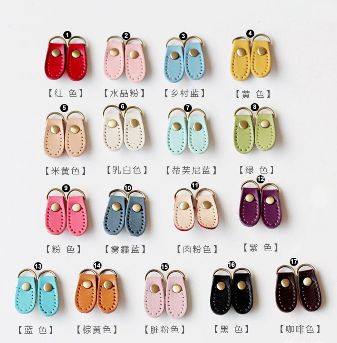 A Set 2 Pcs High Qaulity D-ring With Genuine Leather Tab Attachment ...