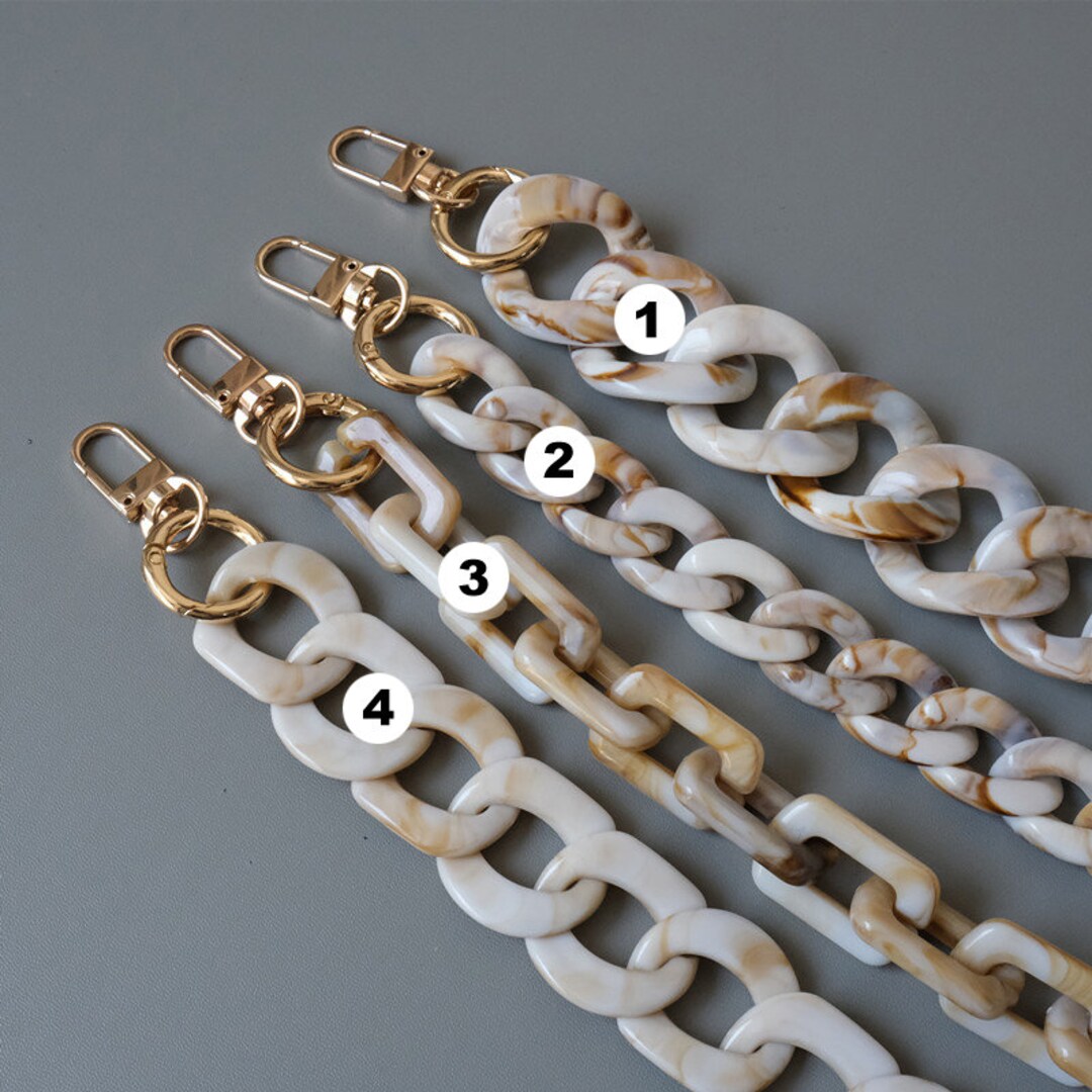 A Piece of Acrylic Chain Purse Chain Metal Strap Handle Plastic Handles ...