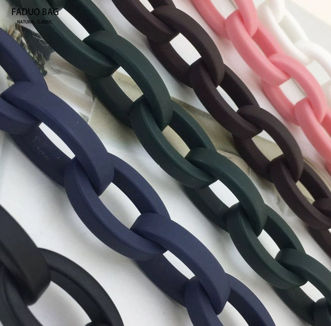 A Piece of 40cm Long Acrylic Chain Purse Chain Metal Strap Handle ...