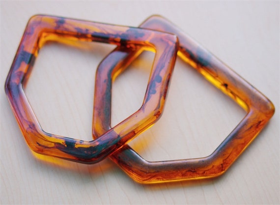 A Pair of 11.5cm Acrylic Plastic Handles for Bag Handcraft | Etsy