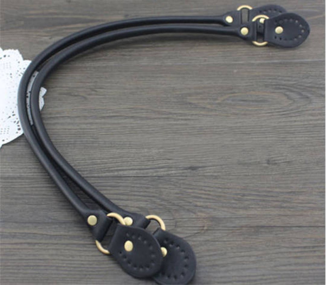 A Pair of Black Purse Handle PU Leather Strap for Bag Leather - Etsy