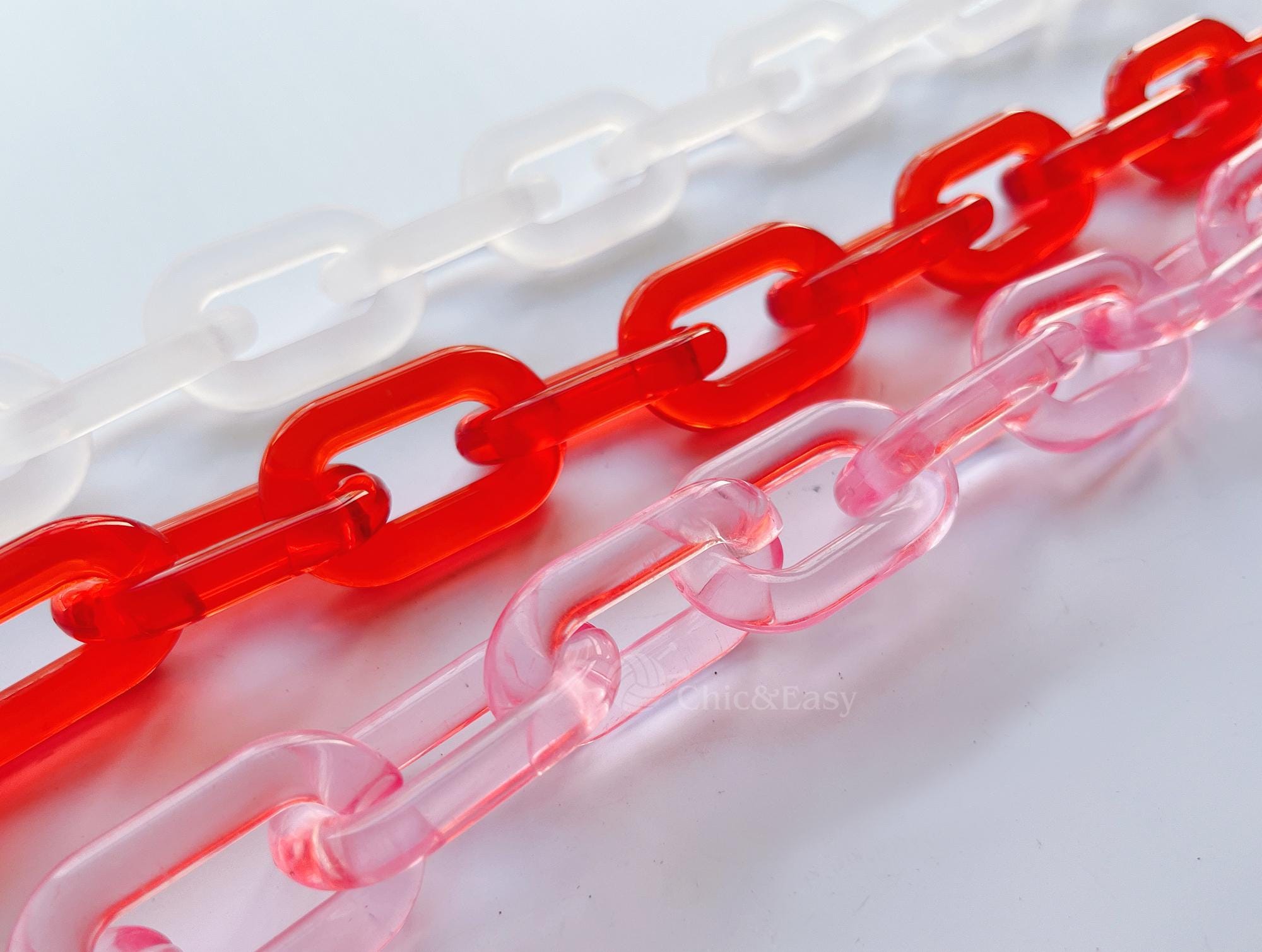 A Piece of Acrylic Chain Purse Chain Strap Handle Plastic Handles for ...