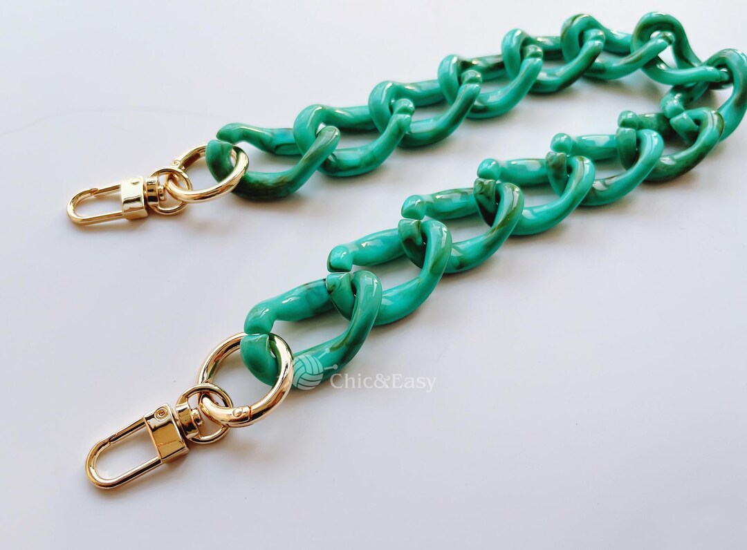 A Piece of Acrylic Chain Purse Chain Metal Strap Handle Plastic Handles ...