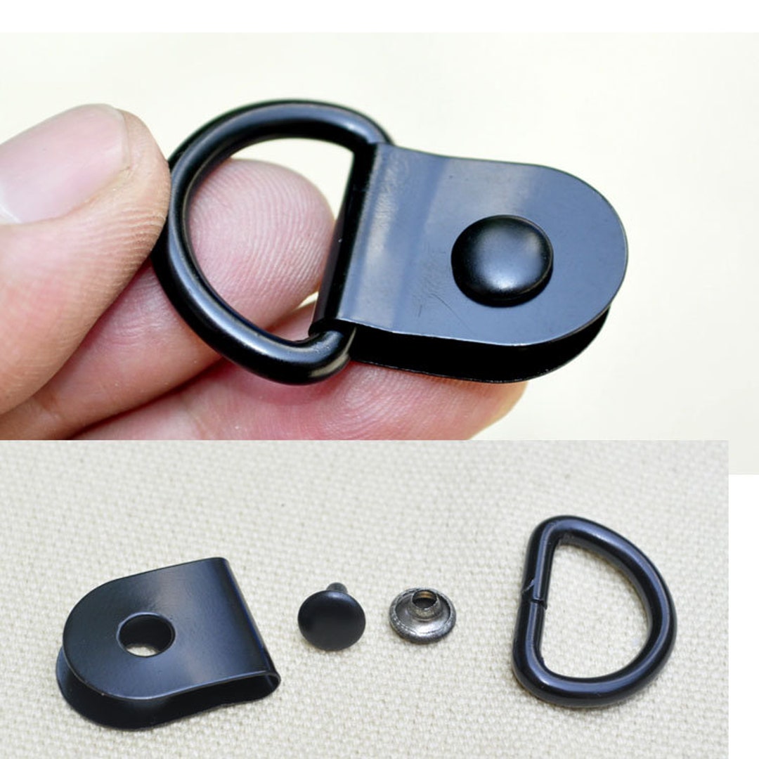 Black D Ring for Purse Straps Buckle Hardware Sliders Finding for ...