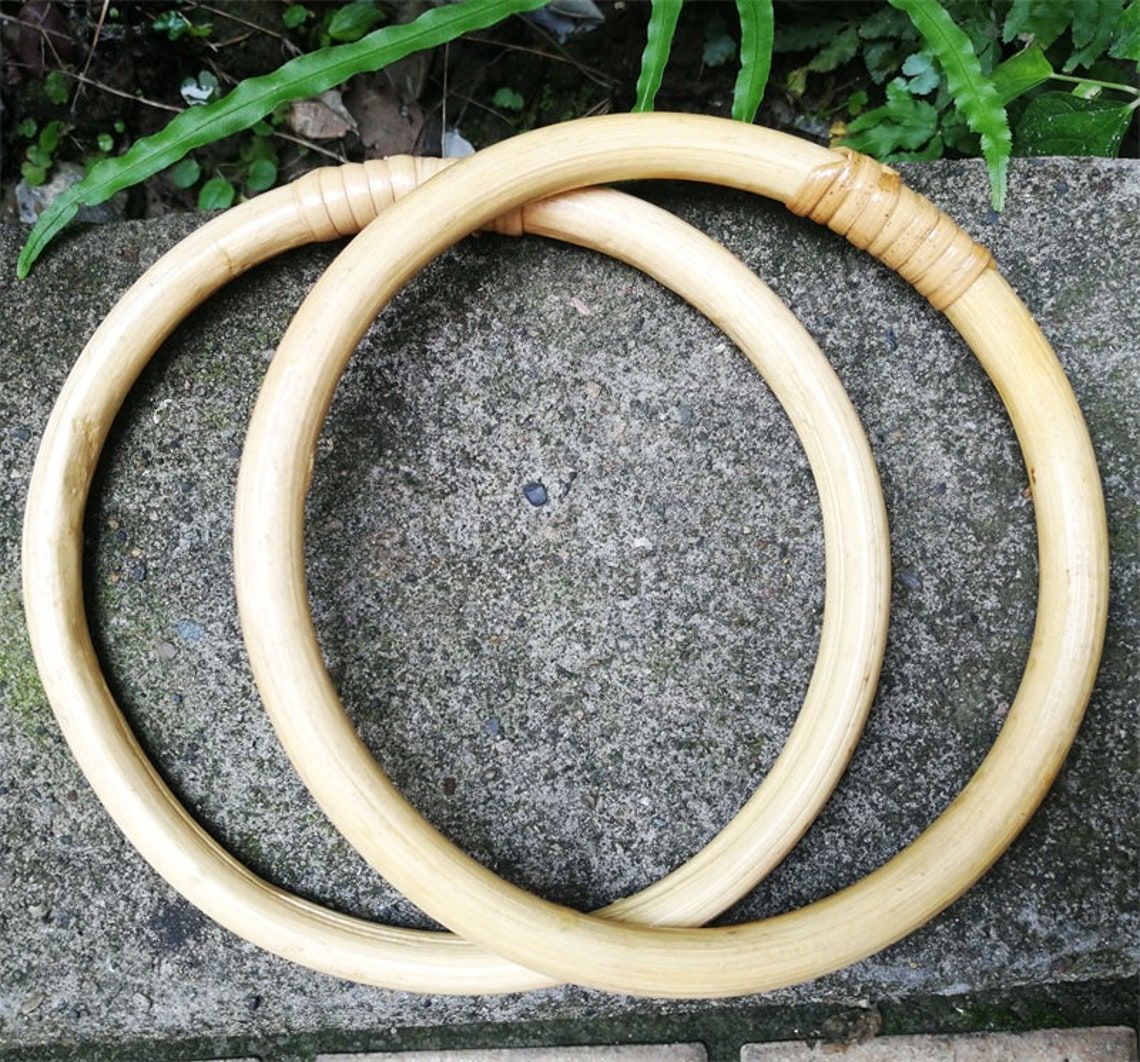 A Pair of 14cm Bamboo Handles for Bag Wooden Handcraft - Etsy