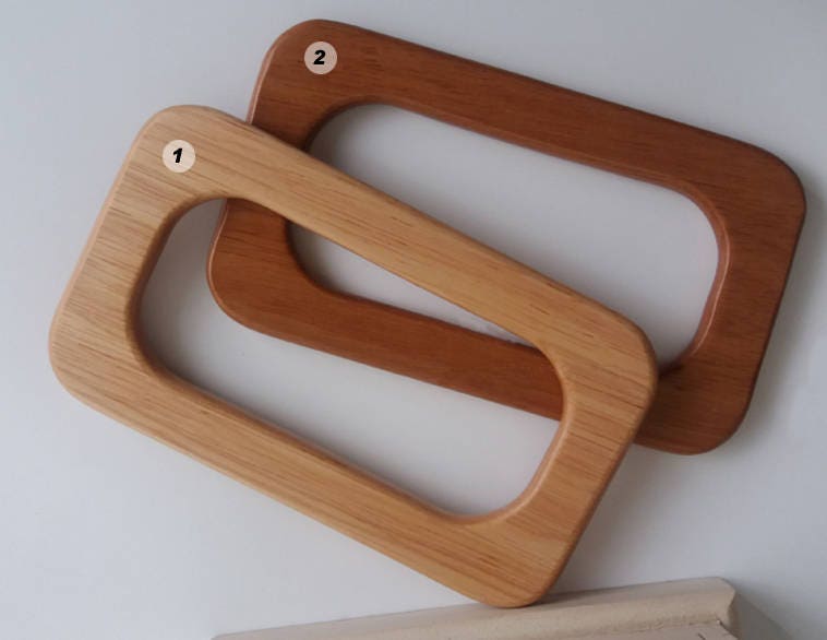 A pair of 16.5cm Wooden Handles for Bag Handcraft Material | Etsy
