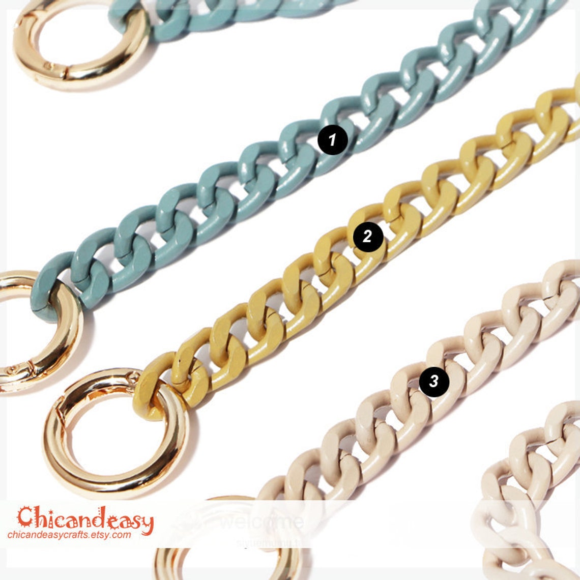 Multi Metal Purse Chain Metal Shoulder Handbag Strap - Etsy