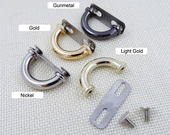 4pcs Bag Purse Buckle Bridge Buckle Metal Belt Loops Chain | Etsy