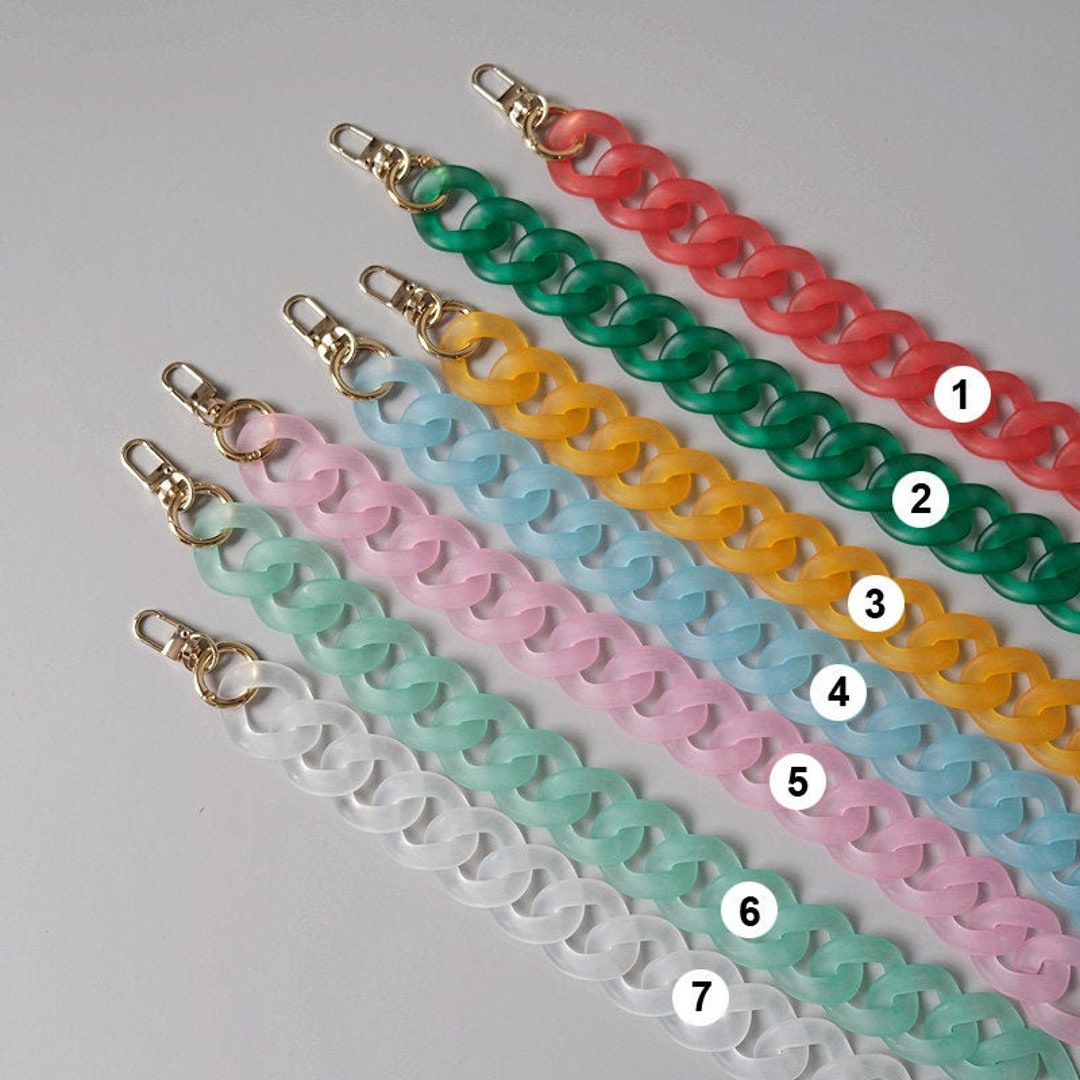 A Piece of Acrylic Chain Purse Chain Metal Strap Handle Plastic Handles ...