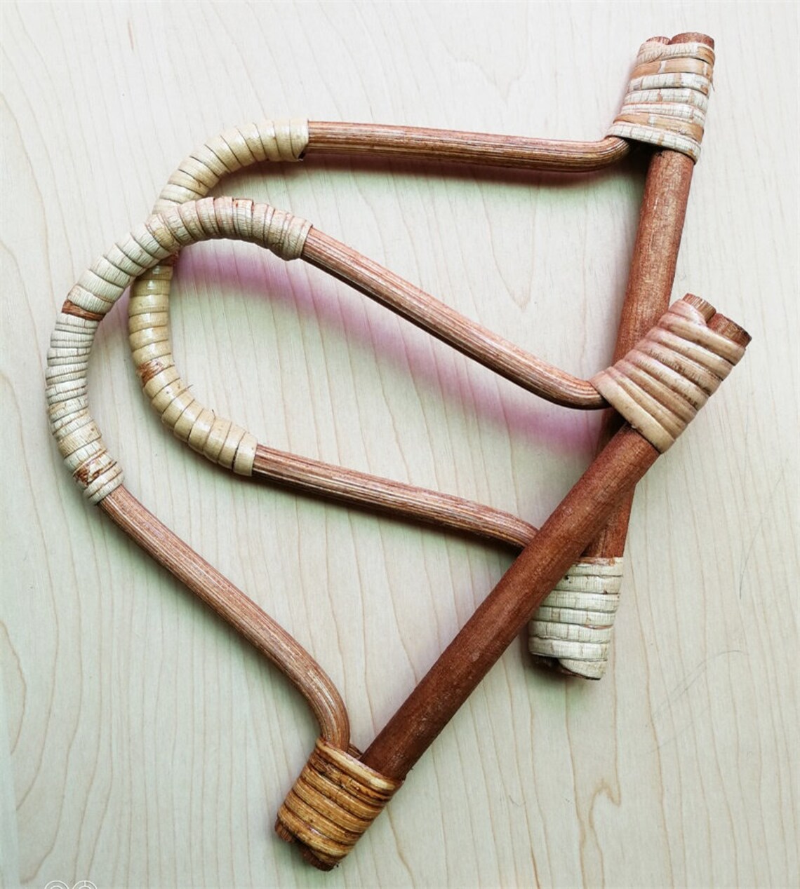 A Pair of Bamboo Handles for Bag Wooden Handcraft Material - Etsy