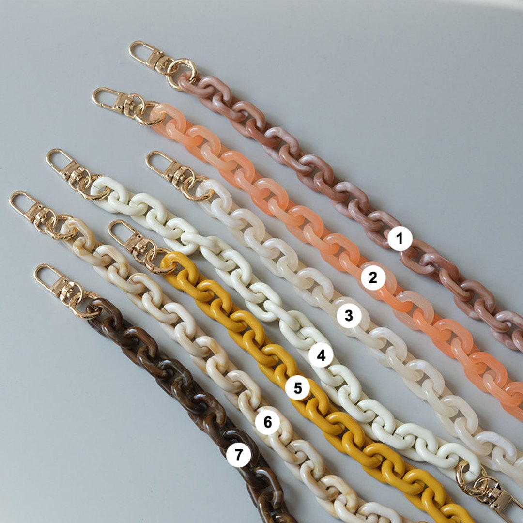 A Piece of Acrylic Chain Purse Chain Metal Strap Handle Plastic Handles ...