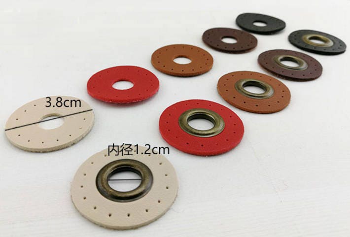 A set 2 pcs High Qaulity D-Ring with Genuine Leather Tab | Etsy