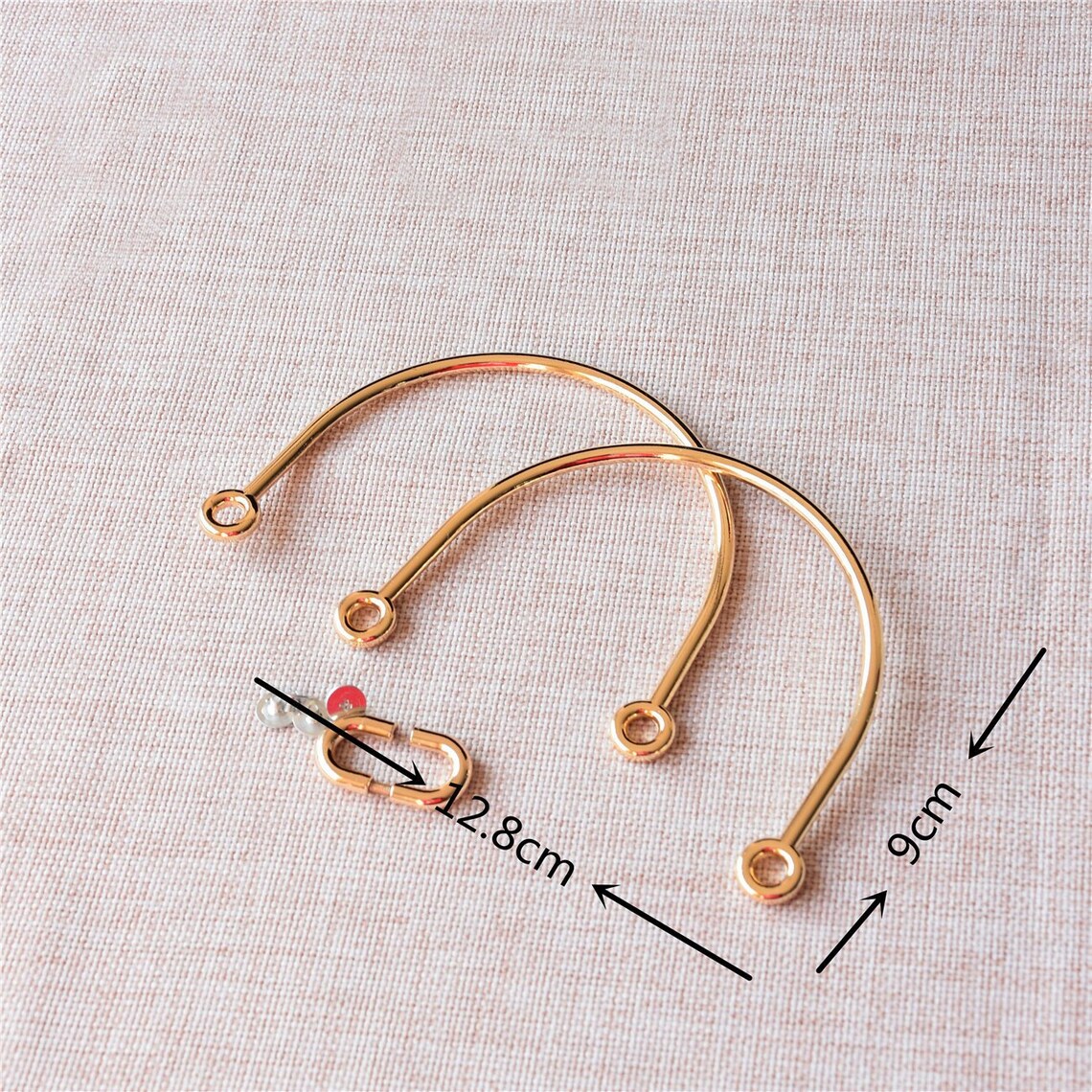 A Pair of 14.5cm Metal Handles for Bag Handcraft Material for - Etsy