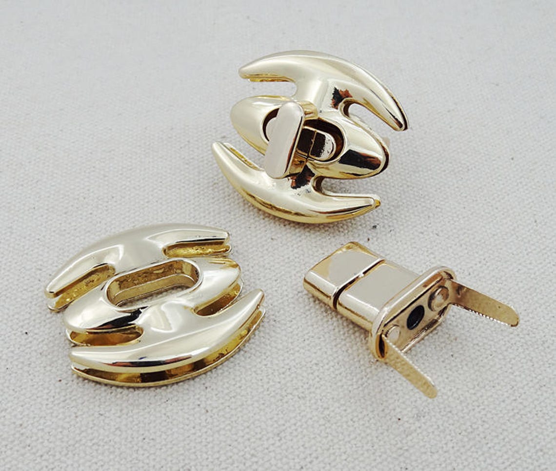 1pc Gold Purse Lock Turn Lock Twist Lock Handbag Purse Bag - Etsy