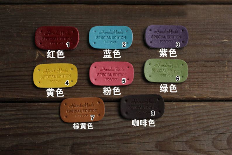 A Piece of Genuine Leather Label Leather Tag Sew Label Tag | Etsy