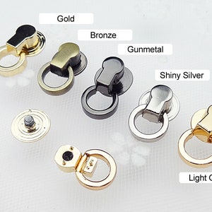 4pcs Belt Screw Bag Purse Rings Heavy Duty Gate Ring Round Purse ...