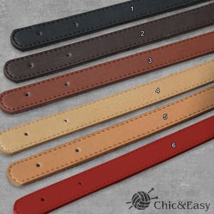 A Pair of Purse Handle PU Leather Strap for Bag Leather Replacement ...