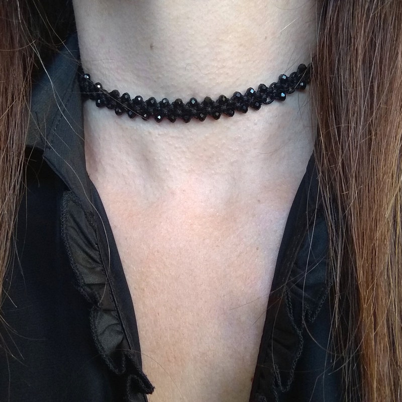Black Choker - Etsy