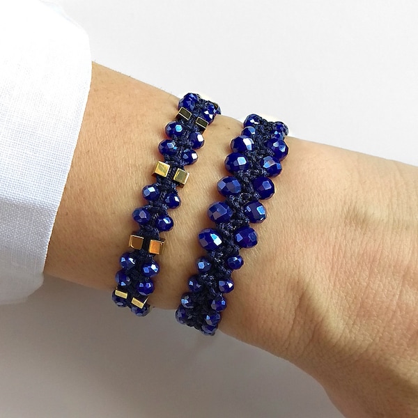 Navy Bracelet - Etsy