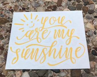 Sunshine Car Decal - Etsy