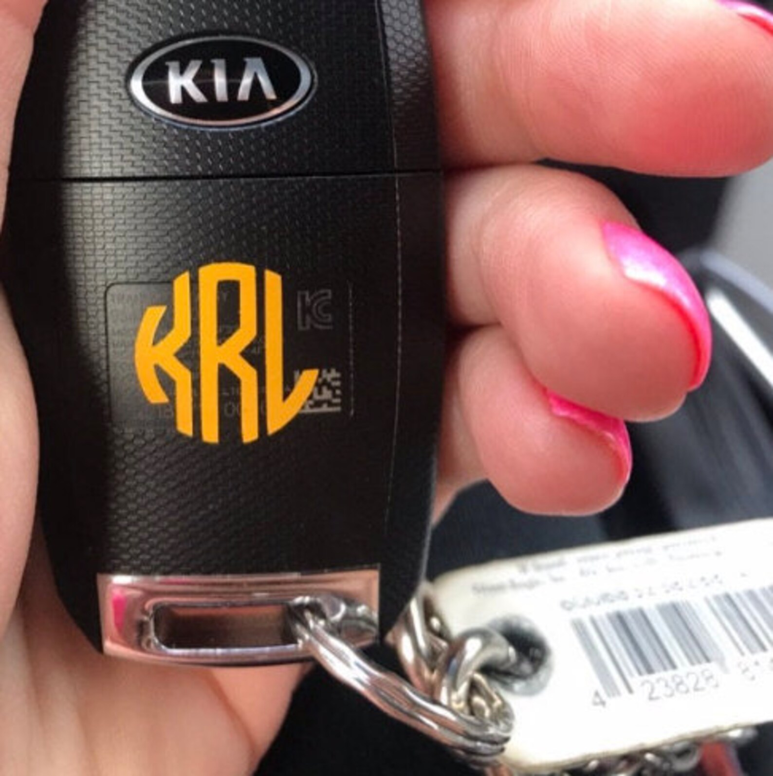 Key Monogram Decal Car Keys Monogram Decal Key Fob Decal - Etsy