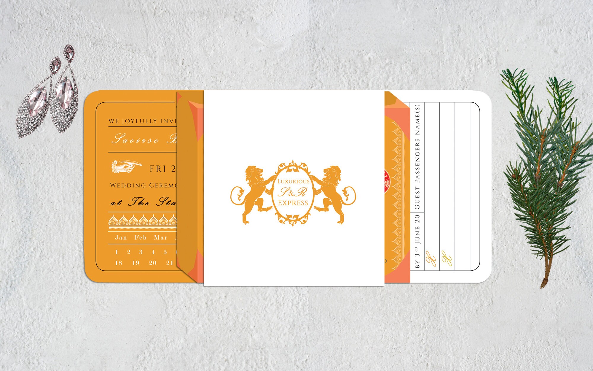 Orient Express Wedding Invitation Train Ticket - Etsy