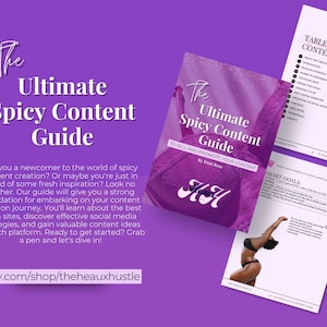 The Ultimate Spicy Content Guide - Etsy