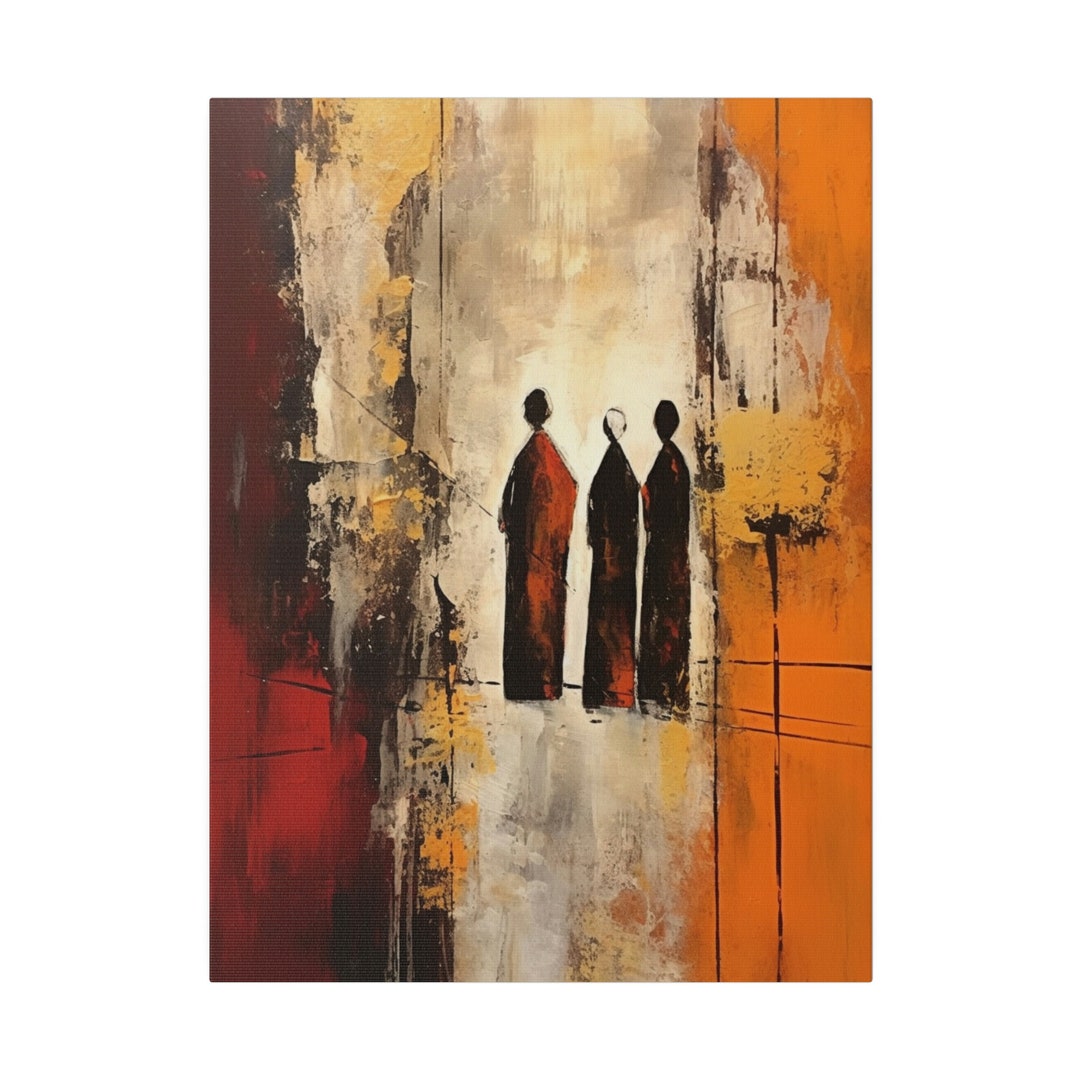 The Emmaus Road, Original Print on Natural Canvas and Stretcher of ...