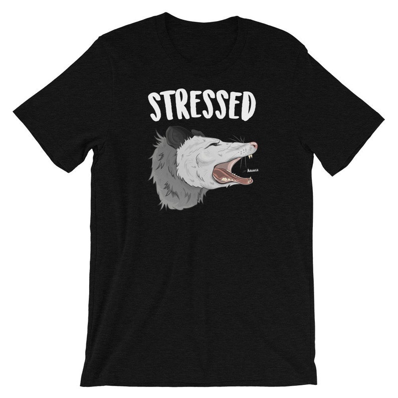 Stressed Possum Shirt - Screaming Possum T-shirt - Anxiety Disorder ...