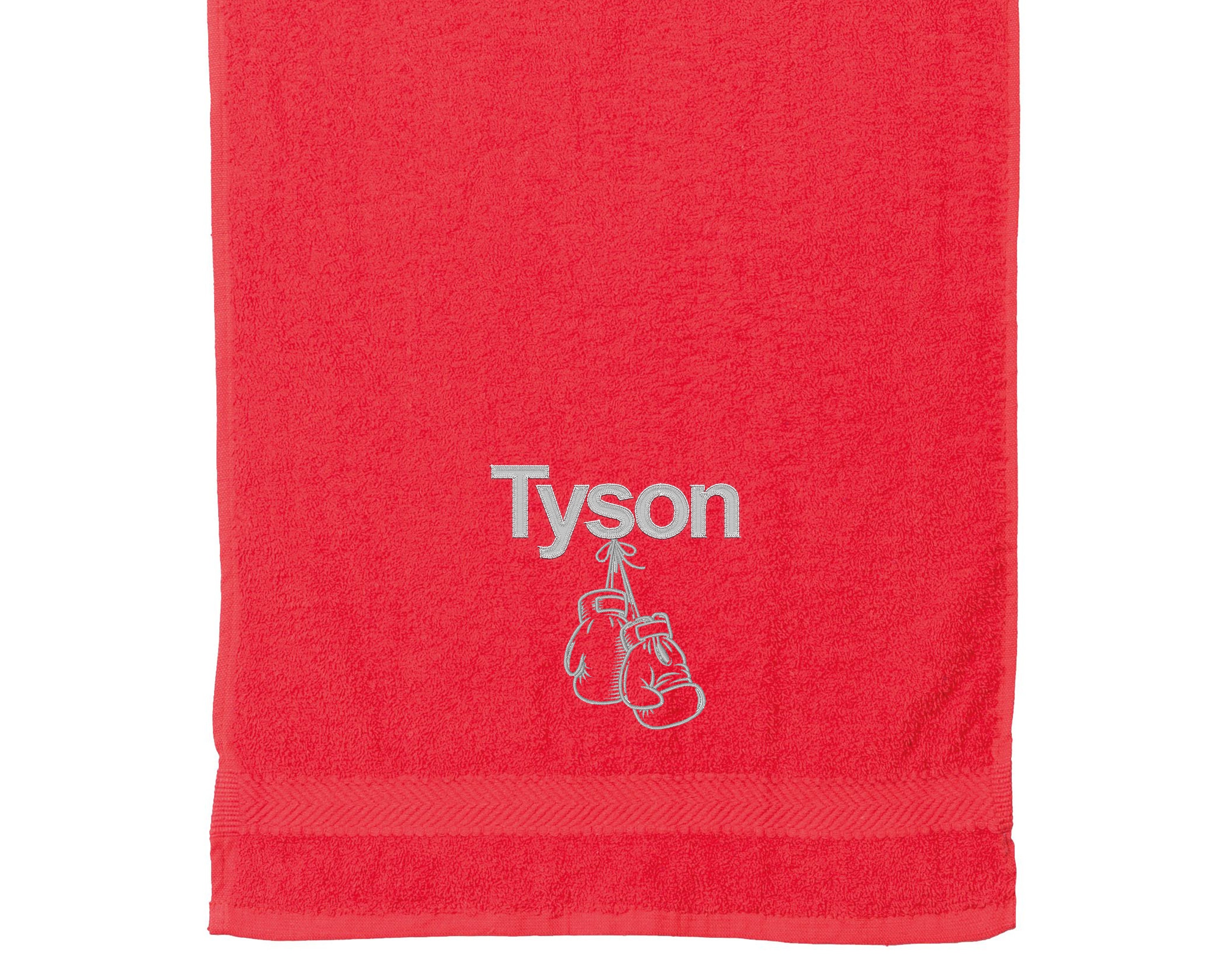 Personalised Boxing Towel - Embroidery Boxing Towel - Gift for Boxer ...